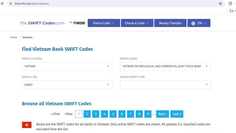 Swift code Techcombank là gì? Cách tra cứu mã Swift cực dễ